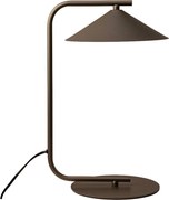 Hnědá kovová stolní lampa (výška 42 cm) Nocte – Micadoni