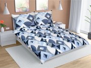 Bavlněné povlečení na dvoudeku Modrá 90/505 - 180x200 cm, 2ks 70x90 cm