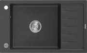 Mexen Elias - dřez granitový 79,5x48,0cm, 1-komorový, černá-skvrny, 6511791005-76