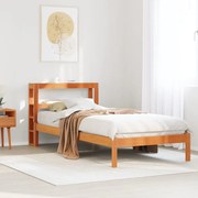 Rám postele s čelem voskově hnědý 75 x 190 cm masivní borovice 3305732
