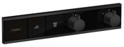 Hansgrohe RainSelect - Baterie pod omítku pro 2 spotřebiče, matná černá 15380670