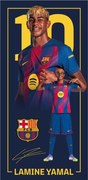 Rychleschnoucí osuška z mikrovlákna FC Barcelona - Lamine Yamal 2026 - 70x140 cm