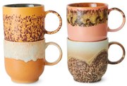 Set 4ks hrnek Coffee 70s Lush - 10*7*8cm / 250 ml
