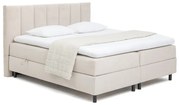 Béžová boxspring postel s úložným prostorem 180x200 cm Elva Bold Line – Bonami Selection