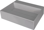 Deante Correo, granitové umyvadlo na desku 500x400x130 mm, šedá, DEA-CQR_SU5M