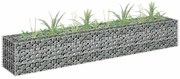 Gabionový vyvýšený záhon pozinkovaná ocel 180 x 30 x 30 cm 145633