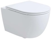 kielle Oudee - Závěsné WC se sedátkem SoftClose, Vortex Rimless+, bílá 30102006