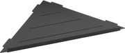 Sapho Sapho, SMART rohová police do spár 297x15x210 mm, černá mat, XJ615B