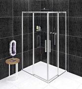 Polysan Altis - Sprchový kout 100x80 cm, L/P varianta, Antidrop, čiré sklo/chrom AL1510CAL1580C