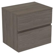 Ideal Standard Finesse - Umyvadlová skříňka, 60x44x56 cm, 2 zásuvky, Dark Elm E3422UR
