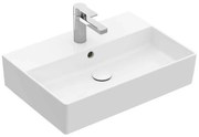 Villeroy & Boch Memento 2.0 - Umyvadlo 50x42 cm, s přepadem, otvor pro baterii, CeramicPlus, alpská bílá 4A2250R1