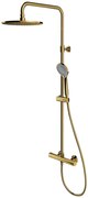 OMNIRES Y - Sprchový set s termostatem, průměr 25 cm, 5 proudů, zlatá Y1244LUXLGL