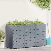 Úložný box na 3 popelnice Světle šedá 204 x 77,5 x 121,5 cm 3394749