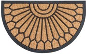 Hanse Home, Rohožka Mix Mats Cocos 105685 - na ven i na doma, 45x75 půlkruh, hnědá, chodba / předsíň