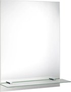 Aqualine Aqualine, Zrcadlo 60x80cm, včetně závěsů a otvorů pro polici, 22430