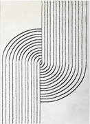 Dywany Łuszczów, Kusový koberec Mode 8587 geometric cream/black, 80x150, béžová, chodba / předsíň