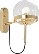 Toolight - Nástěnná lampa E27 60W APP910-1W, zlatá, OSW-06678