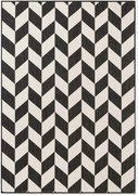 Ted Baker, Kusový koberec Ted Baker Haringey 106378 Black White, 120x170, černobílá, chodba / předsíň
