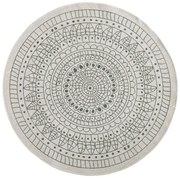 Hanse Home, Kusový koberec Twin-Wendeteppiche 103103 creme grün kruh – na ven i na doma, 140x140 (průměr) kruh, zelená, chodba / předsíň