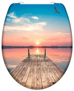 Eisl Sanitär WC prkénko Duroplast Soft Close Sunset Sky 82378