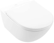 Villeroy & Boch Subway 3.0 - Závěsné WC se sedátkem SoftClosing, TwistFlush, CeramicPlus, alpská bílá 4670T9R1