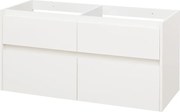 Mereo Mereo, Opto, koupelnová skříňka 121 cm, bílá, dub, bílá/dub, černá, CN913S