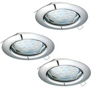 Eglo 94236 - SADA 3x LED Podhledové svítidlo PENETO 3xGU10-LED/3W/230V