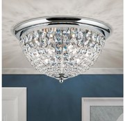 Orion DLU 1840/47-Křišťálové str. svítidlo PLAFOND 6xE27/40W/230V pr.47 cm chrom