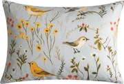 Povlak na polštář z mikrovlákna SPRING BIRDS 70x90 cm, barevný