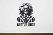 Lepy.cz Samolepka na zeď Beetlejuice Velikost (šířka x výška): 60x77cm, Barevná varianta: Černá