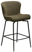 Khaki čalouněná barová židle (výška sedáku 67,5 cm) Glam – DAN-FORM Denmark
