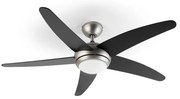Klarstein Bolero, 2 v 1 stropní ventilátor, 134 cm, světlo, 55W, dálkový ovladač, černý