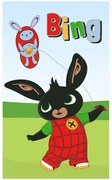 Dětský ručník Zajíček Bing - motiv Pouštění draka - 100% bavlna - 30 x 50 cm