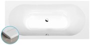 Polysan - Vana Slim B, 175x80x47 cm, bílá 88119S