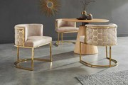 Designová jídelní židle Baldassare béžový samet