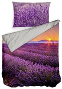 Gipetex Natural Dream 3D italské povlečení 100% bavlna Lavanda - 140x220 / 70x90 cm