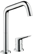 Axor Citterio M - Dvouotvorová dřezová baterie, vzhled nerezu 34820800