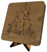 Li-Go "Srnci" lampa 19x19cm provedení povrchu: ořech
