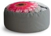Sablio Taburet Circle Gerbera na kamenech: 38x48 cm