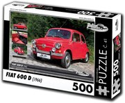 Puzzle retro-auta puzzle č. 41 fiat 600 d (1966) 500 dílků