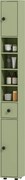 kleankin Slim Tall Bathroom Cabinet — Narrow Toilet Storage with Drawer & 4 Open Shelves, Ideal for Small Bathrooms & Living Rooms, 20 x 20 x 180 cm (