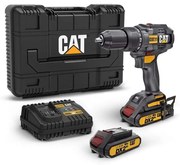 Caterpillar Nářadí - 18V AKU vrtací šroubovák, 2x aku 2,0 Ah Li-Ion, nabíječka DX11
