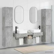 Sada koupelnového nábytku 5 ks Betonově šedá 33 x 34,5 x 160 cm 3406016