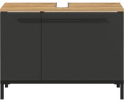 Tmavě šedá skříňka pod umyvadlo v dekoru dubu 80x59 cm Yonkers - Germania
