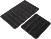 Antracitové koupelnové předložky v sadě 2 ks 50x80 cm Yeni Cizgli – Foutastic