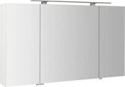Sapho Sapho, RIWA galerka s LED osvětlením, 121x70x17cm, 3x dvířka, bílá lesk, RIW120-0030