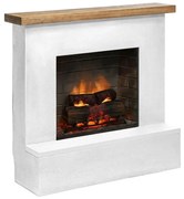 Tagu elektrický krb Rolf Concrete White - Powerflame 2, 1400 W, LED