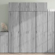 Skříň highboard šedá sonoma 70 x 42,5 x 185 cm kompozitní dřevo