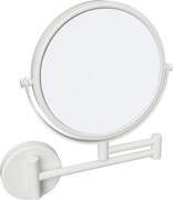 Sapho Sapho, X-ROUND WHITE závěsné kosmetické zrcadlo, průměr 180mm, oboustranné, bílá, XR006W