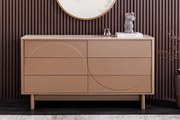 Designová komoda Luna 150 cm – Kašmír / Travertin